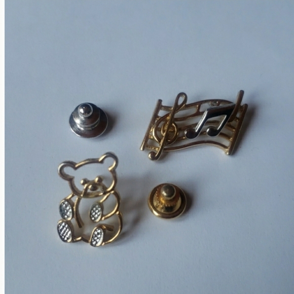 Avon | Jewelry | Vintage Avon 97s Gold Silver Pin Set | Poshmark